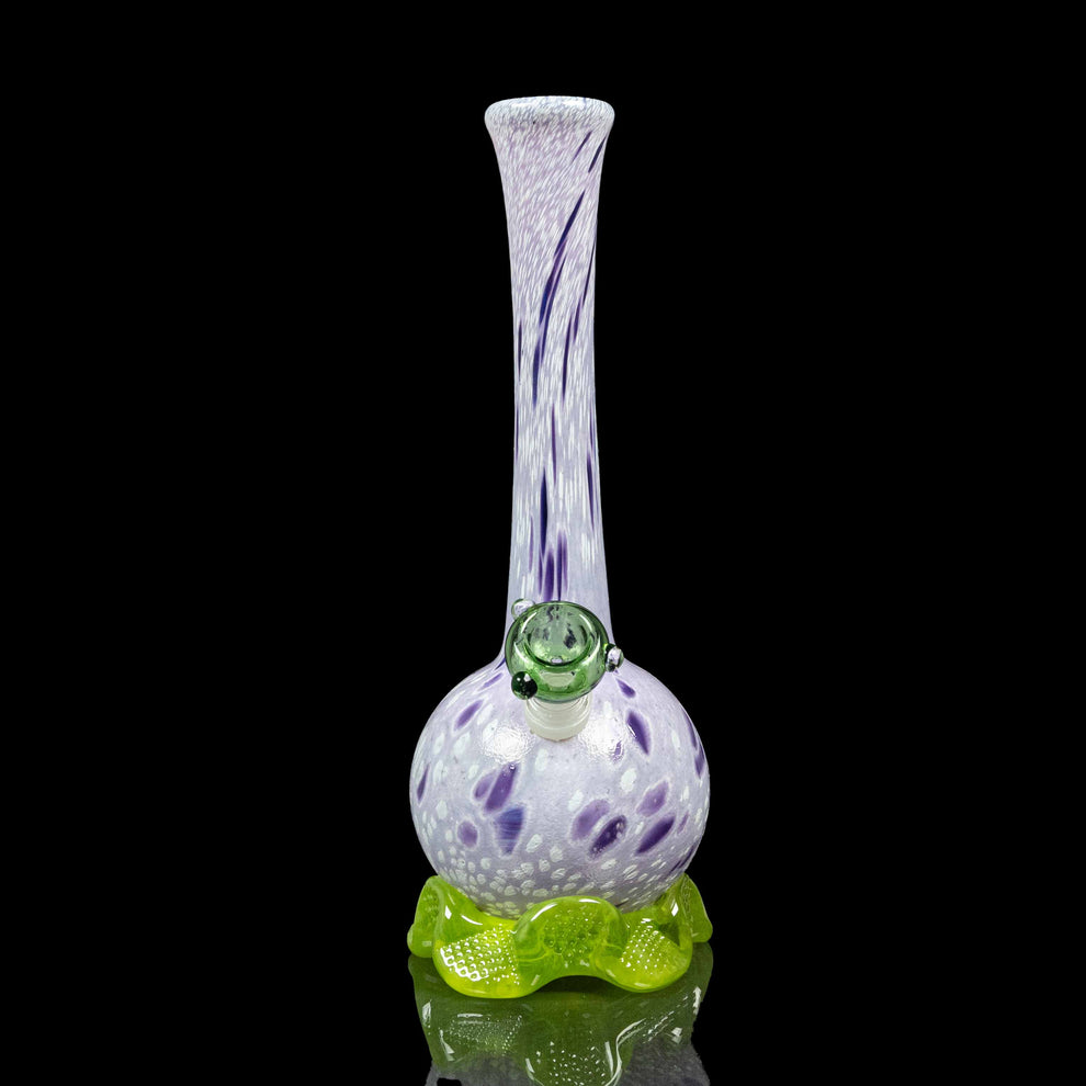 Sublime Lime - Purple and Lime Green Bong – Noble Glass Gallery